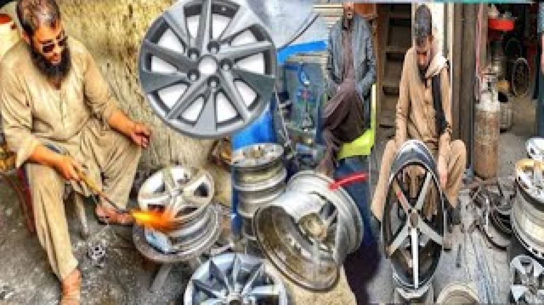 Amazing Repair The Car Broken Rim See How Are Repaire Old Rim