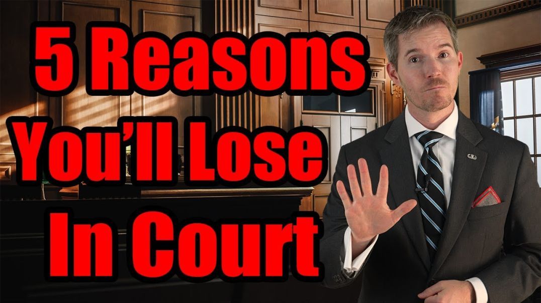 5 Things NOT to Do or You'll Lose Your Court Case. #lawyer