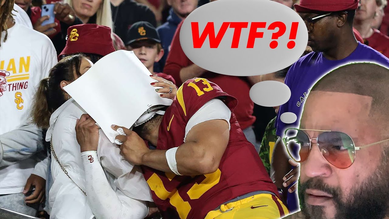 USC QB Caleb Williams CRIES ON HIS MAMA'S SHOULDER??! | TSR: Sports Talk
