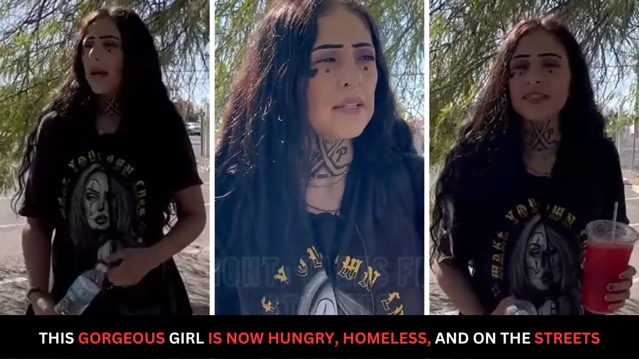 This Gorgeous Girl Is Now Hungry, Homeless, And Begging On The Streets