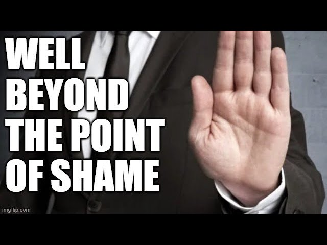Men are Well Beyond the Point of Shame