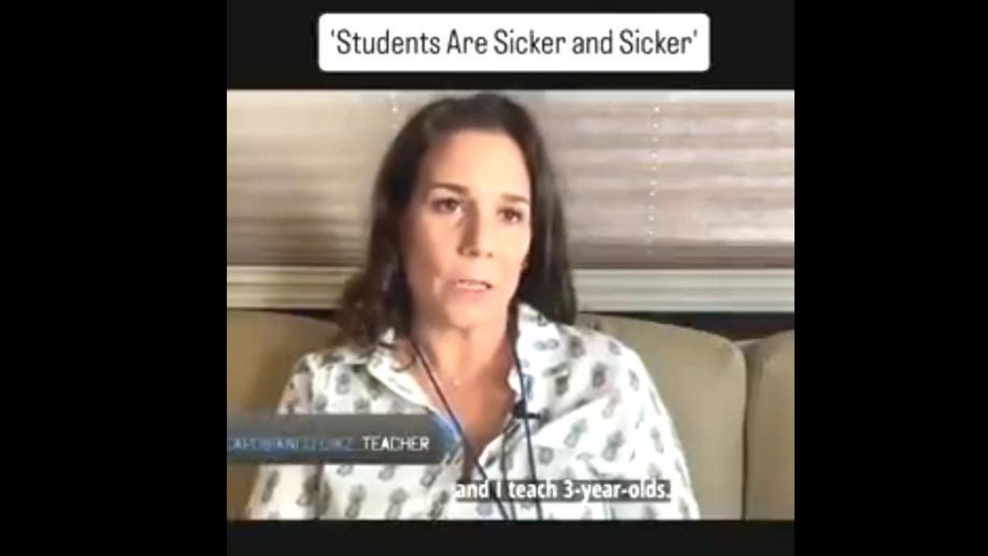 Grade Three School Teacher - 'Students Are Sicker and Sicker'