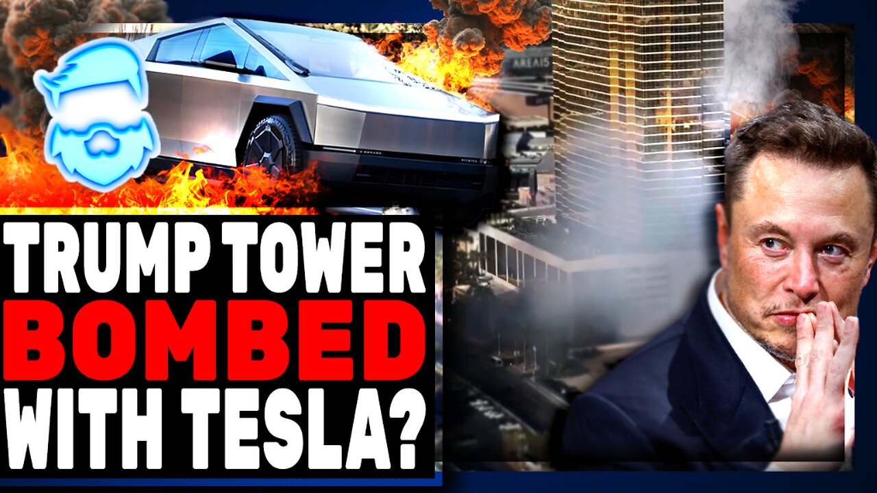 Trump Tower Terror? Tesla Cybertruck EXPLODES Out Front Of Trump Tower ...
