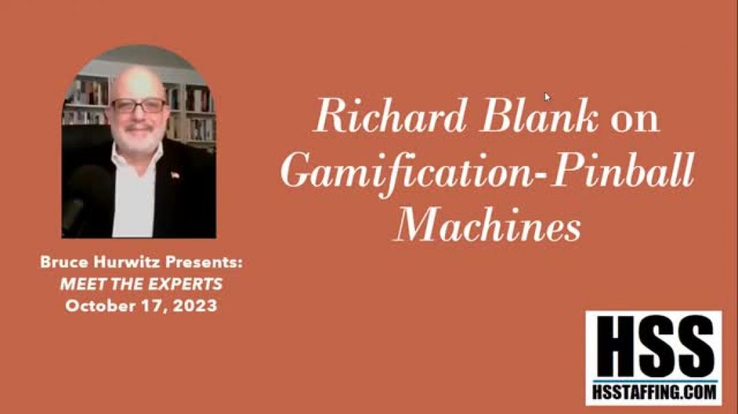 Bruce Hurwitz Presents MEET THE EXPERTS with Richard Blank on ...