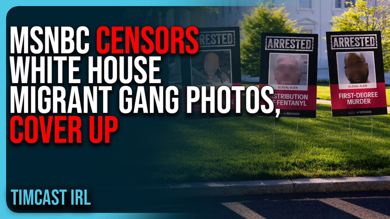 MSNBC CENSORS White House Migrant Gang Photos, COVER UP