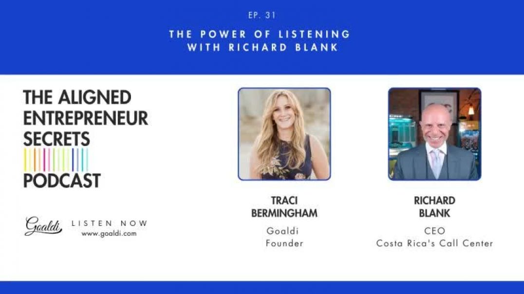 the aligned entrepreneur secrets podcast guest expert Richard Blank ...