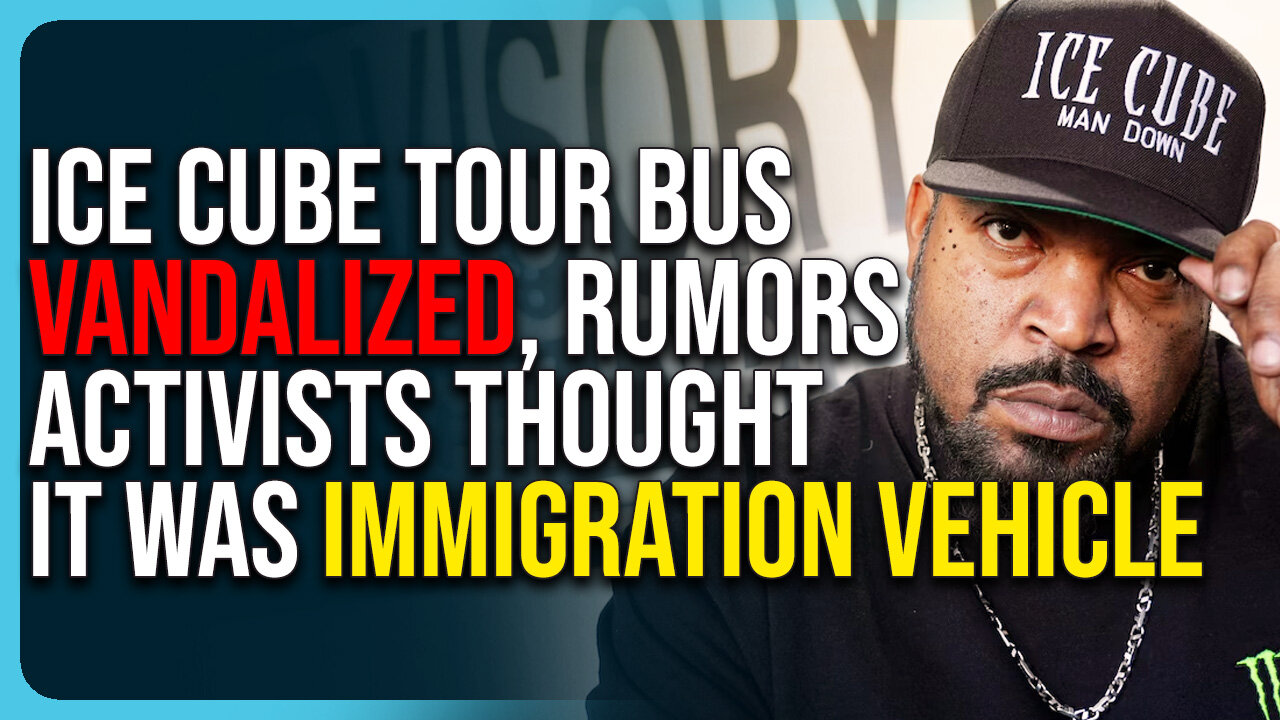 Ice Cube Tour Bus Vandalized In Portland, Rumors Activists Thought It ...