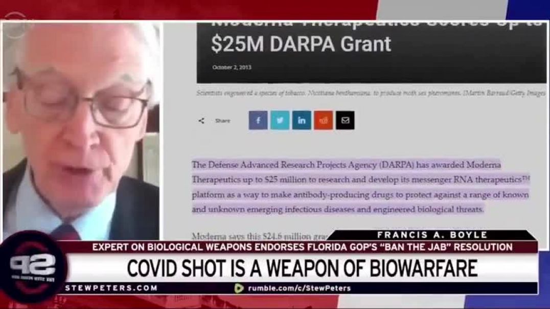 Just days after Prof Francis Boyle agreed to testify against Bill Gates ...